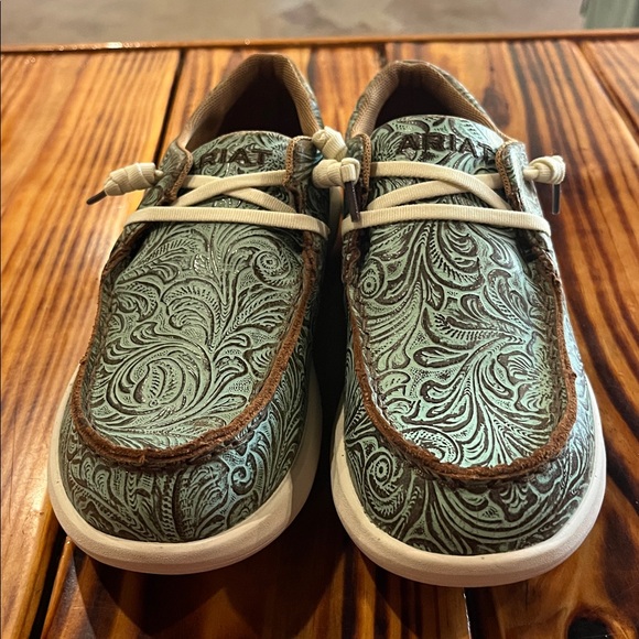 Ariat | Shoes | Ariat Green And Brown Womens Sneakers | Poshmark